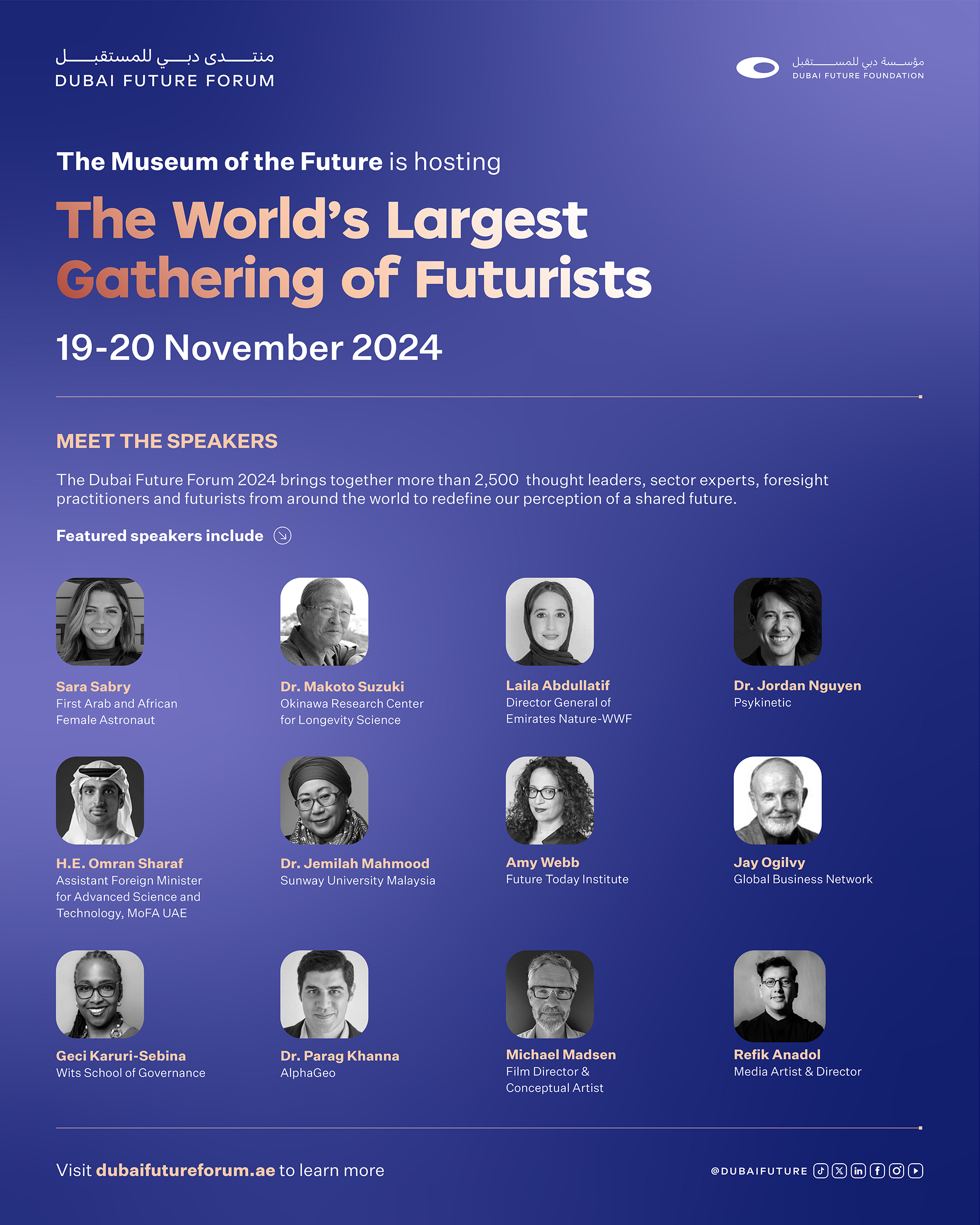 150 Global Visionaries to Explore Transformative Futures at Dubai ...