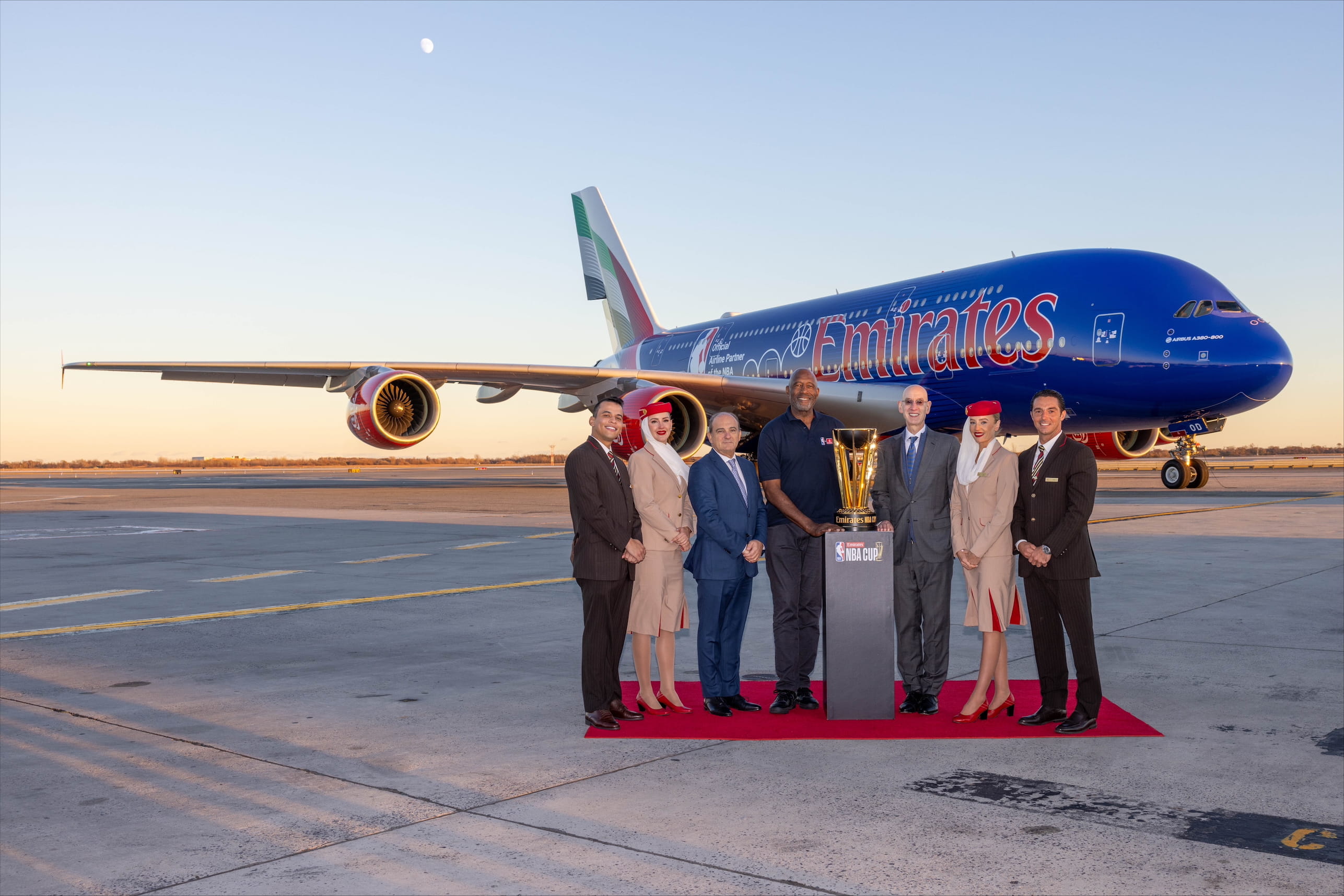 Emirates delivers NBA Cup to New York to mark the start of Emirates NBA Cup