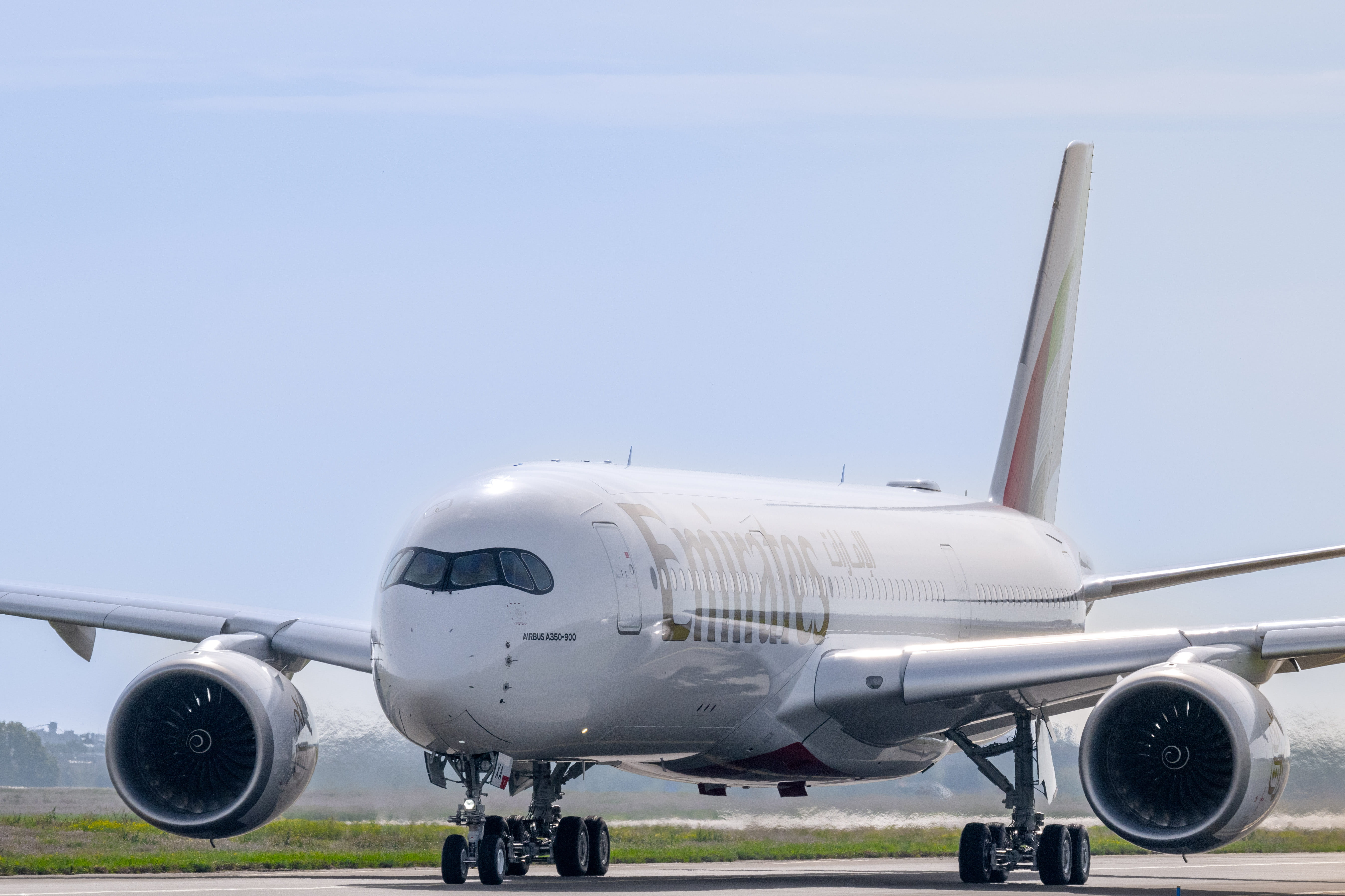 Emirates takes delivery of its first A350, set for take-off today