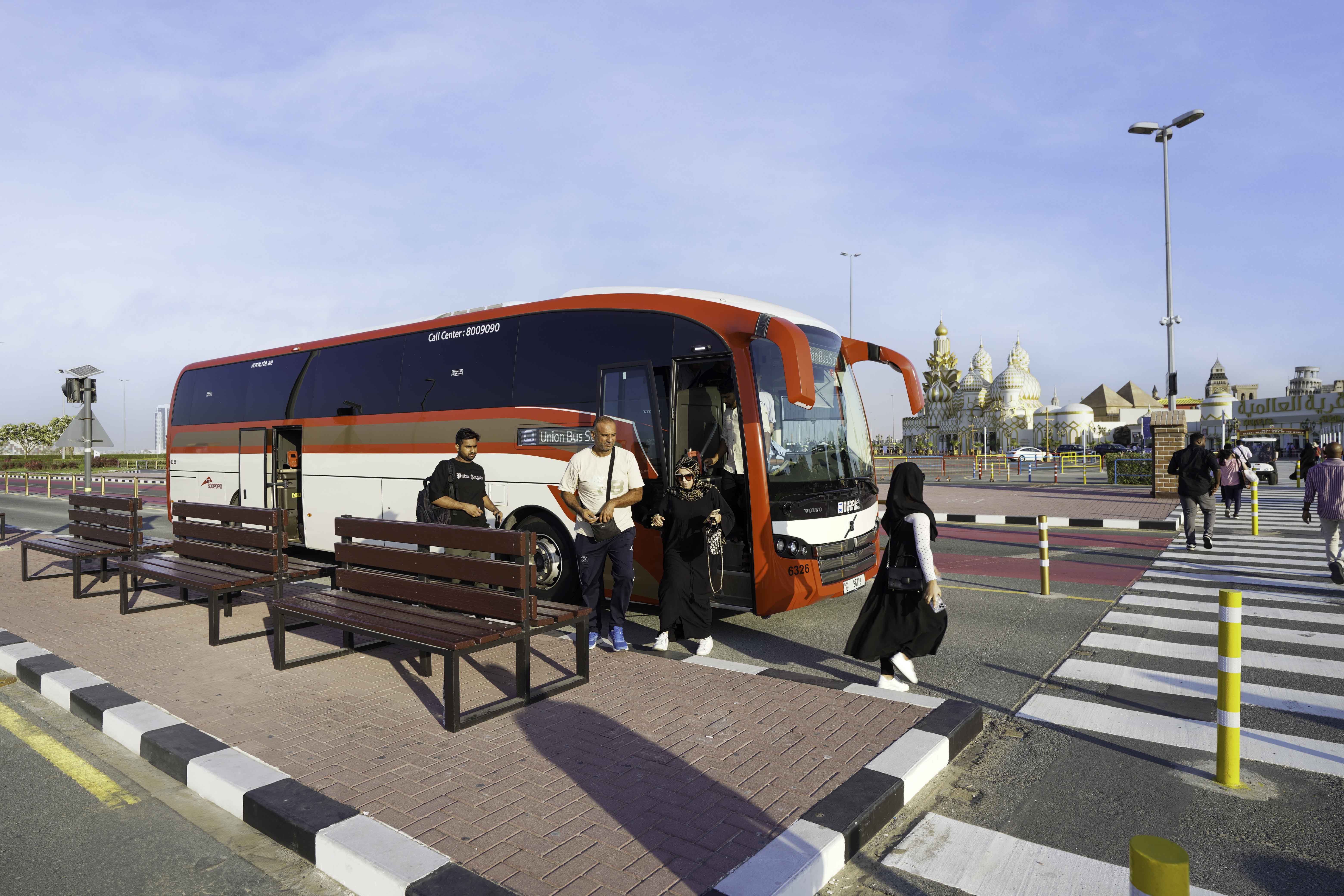 RTA Introduces Three Bus Routes, Including Route 108 to Global Village