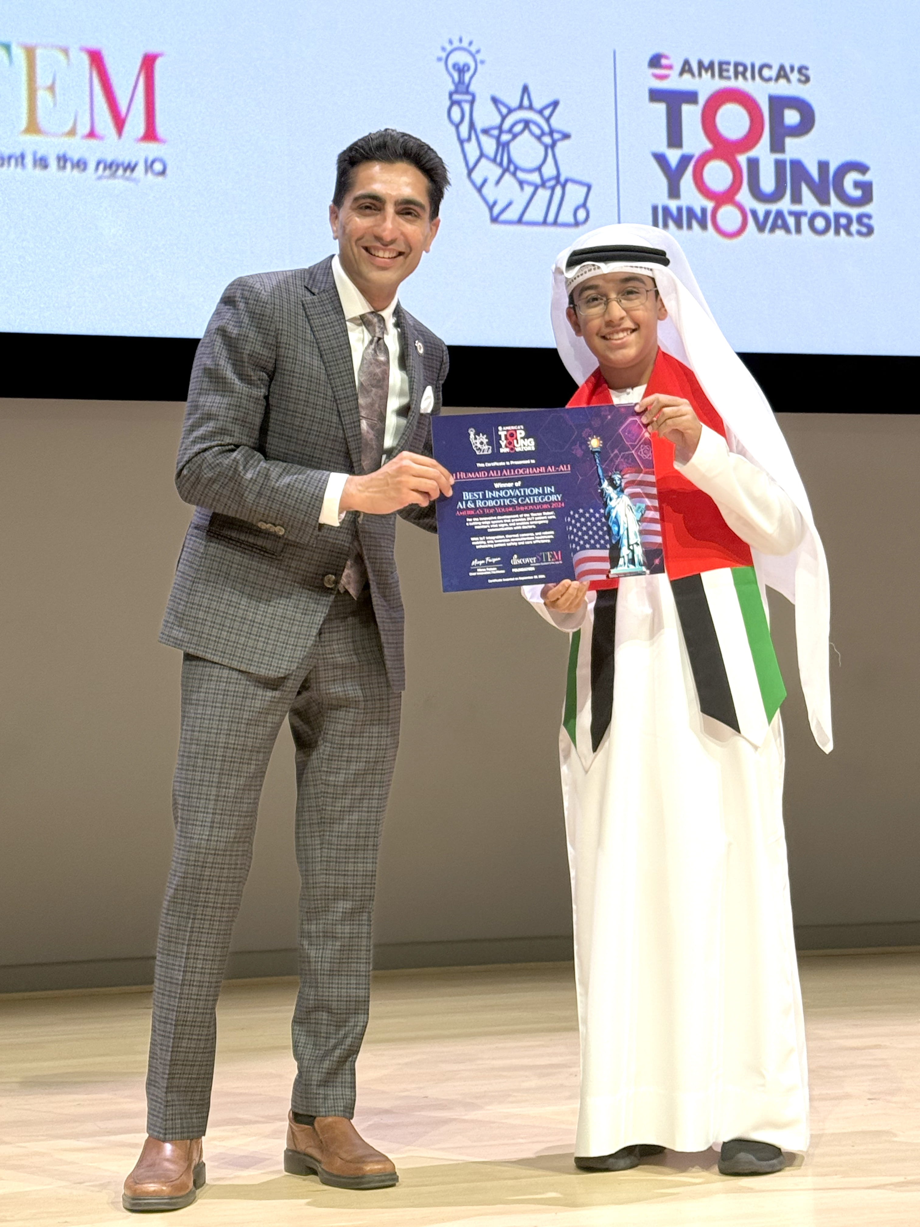 Emirati innovator dazzles at Best Young Inventors Competition in the US