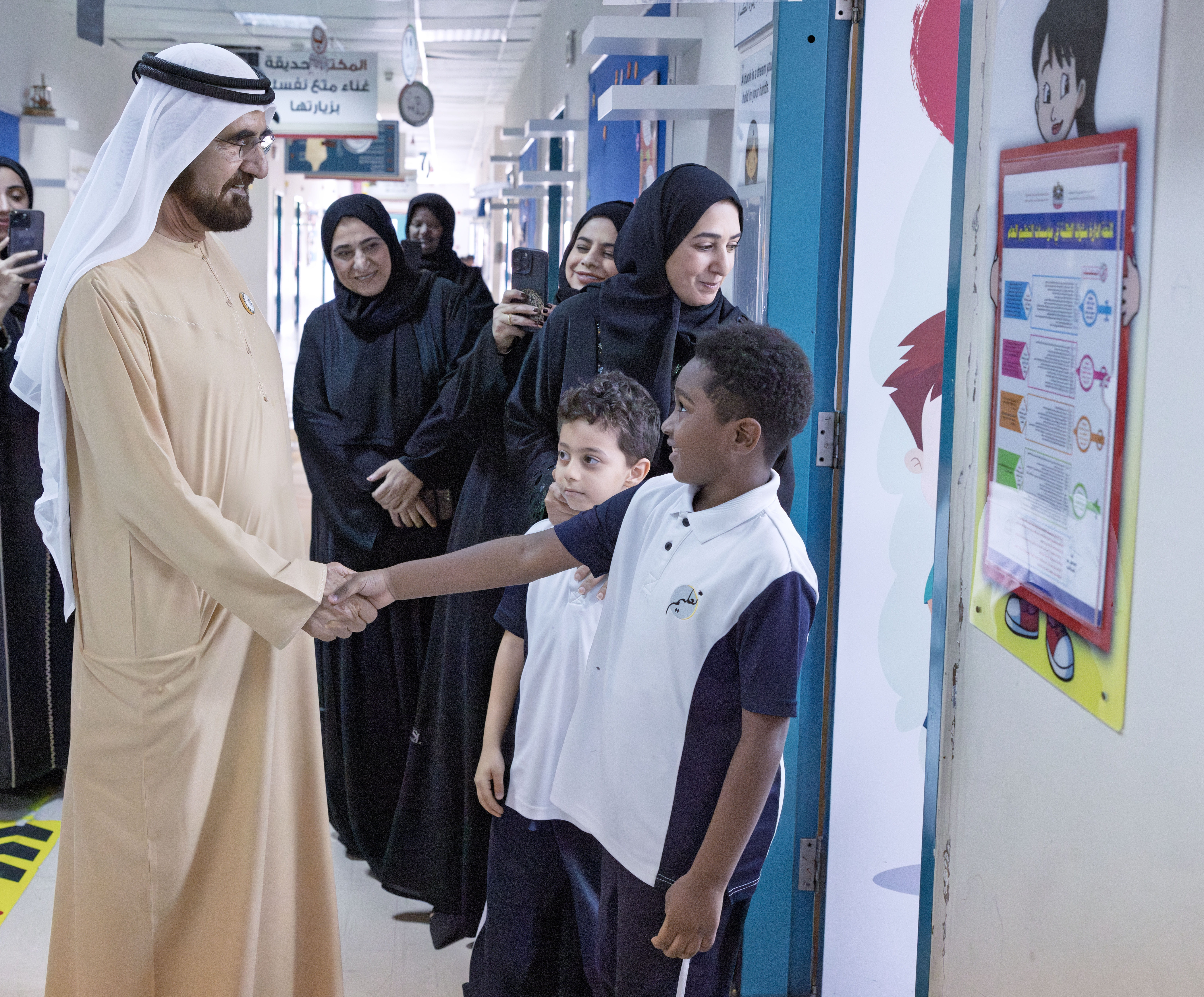 Mohammed bin Rashid visits Al Ibdaa’ Model School, winner of the Best ...