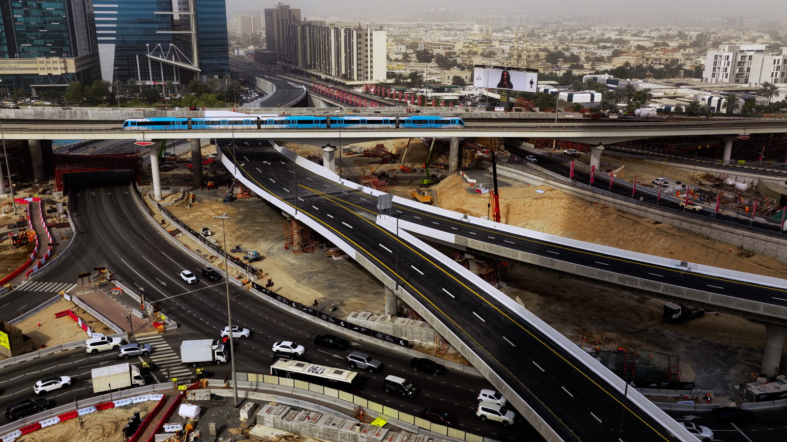 RTA Opens Two Bridges as Part of Trade Centre Roundabout Development