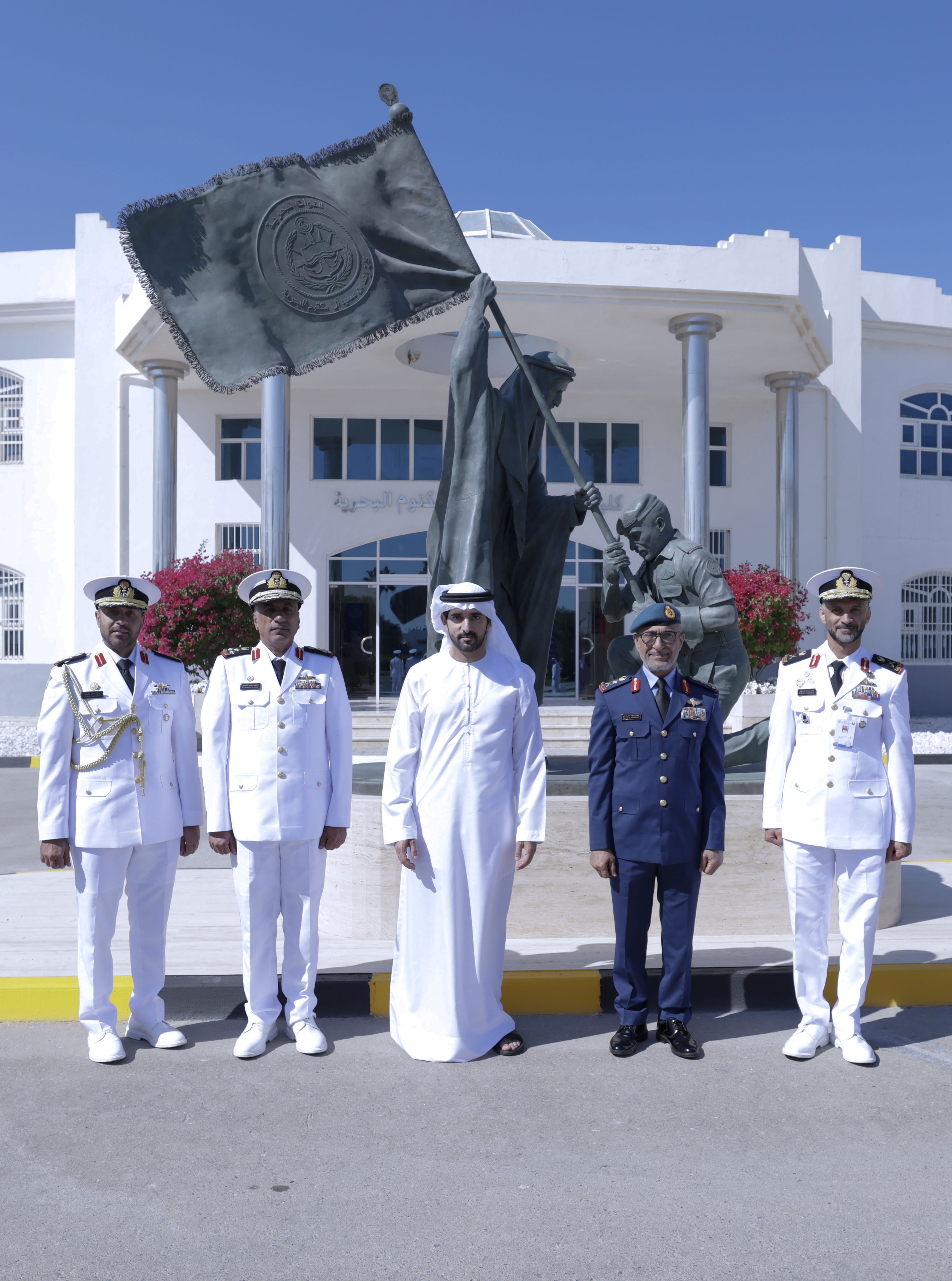 Hamdan bin Mohammed attends the graduation ceremony of Rashid bin Saeed ...