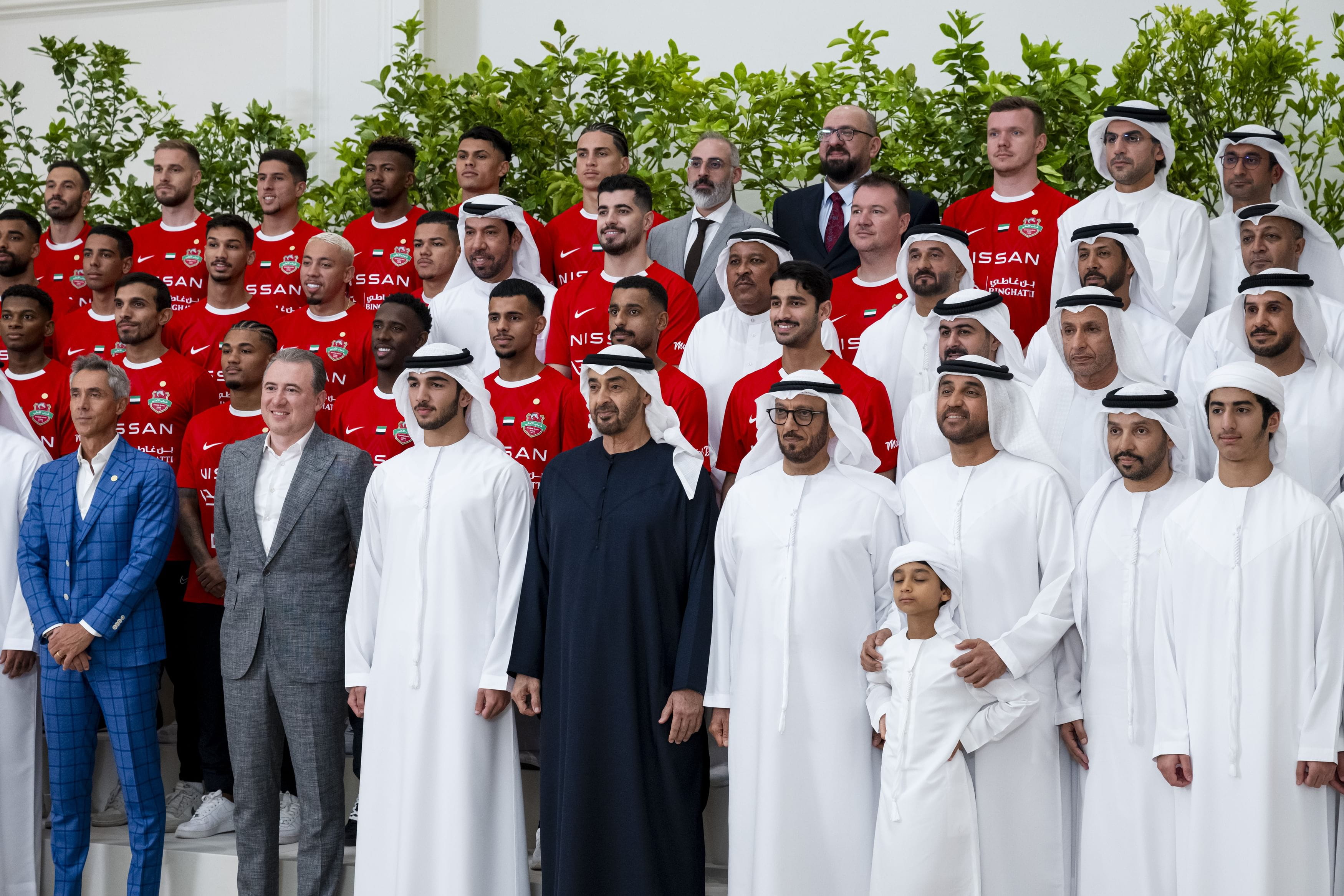 UAE President receives Shabab Al Ahli team following title-winning season