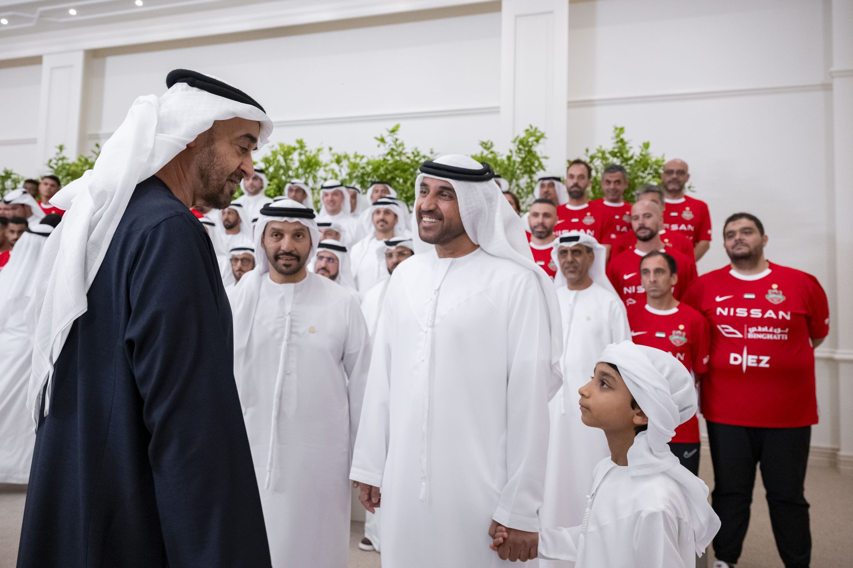 UAE President receives Shabab Al Ahli team following title-winning season