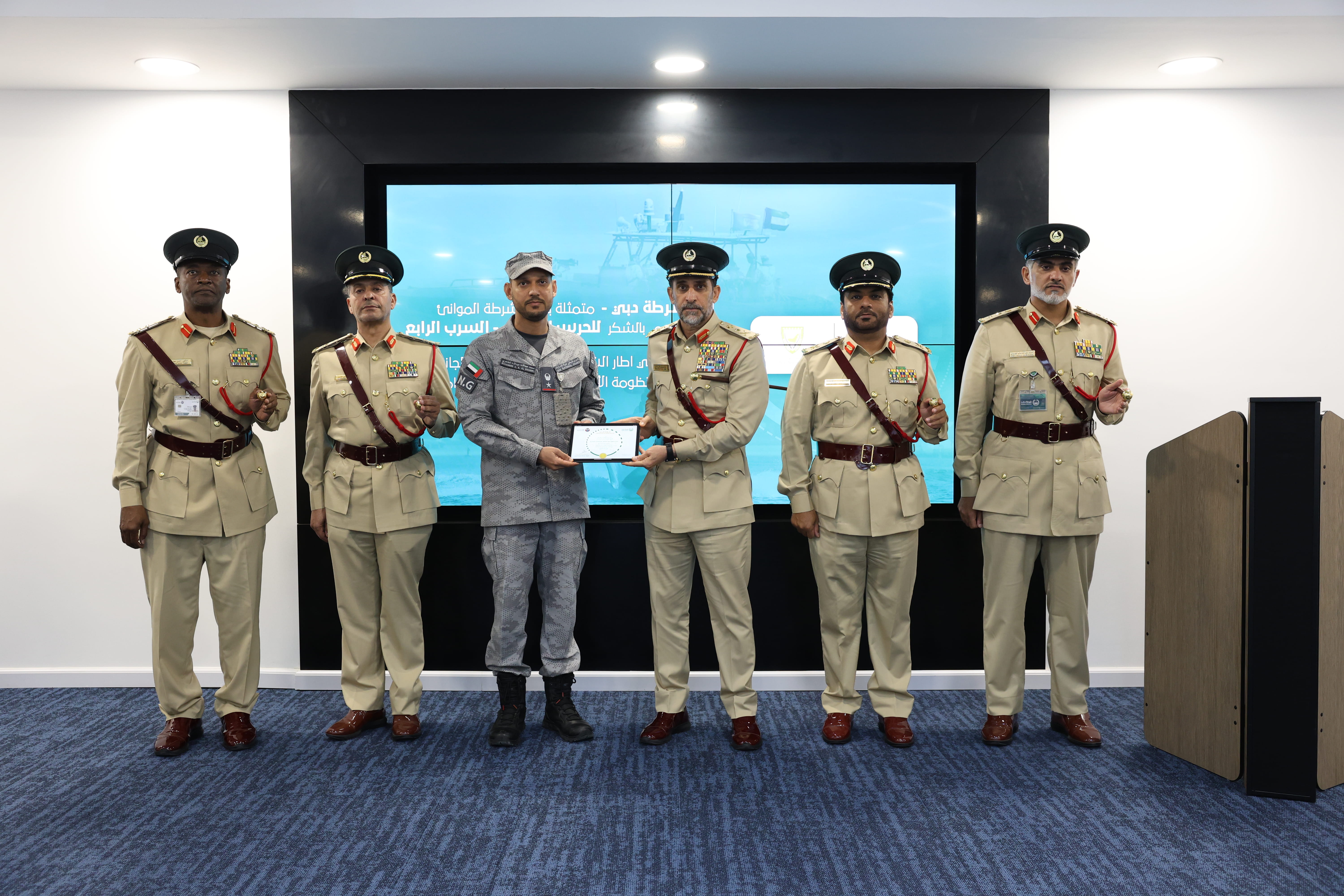 Lieutenant General Abdullah Khalifa Al Marri inspects Ports Police Station